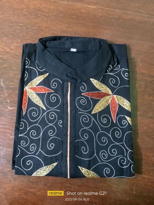 Hand stich cotton work ready made Punjabi for men | Daraz.com.bd