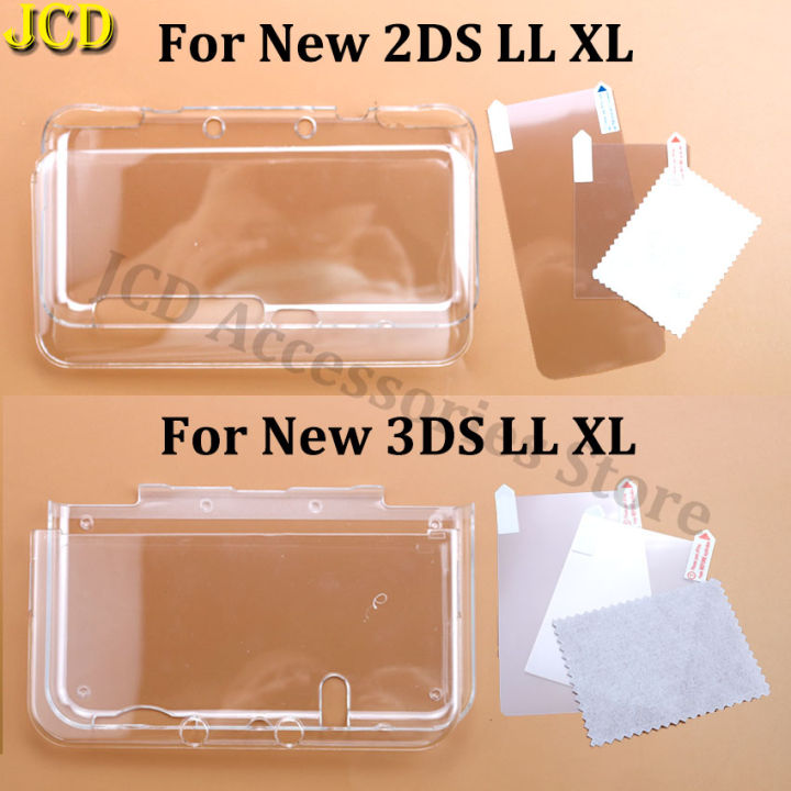 JCD For New 2DS 3DS XL LL Clear Split Shell Transparent Protective ...