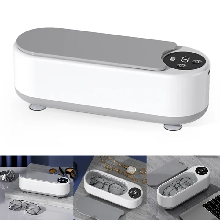 Ultrasonic Jewelry Cleaner Machine Portable Glasses Cleaner Eyeglass ...