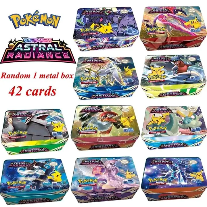 Pokemon Cards Metal Box Upto 50 Cards | Daraz.pk