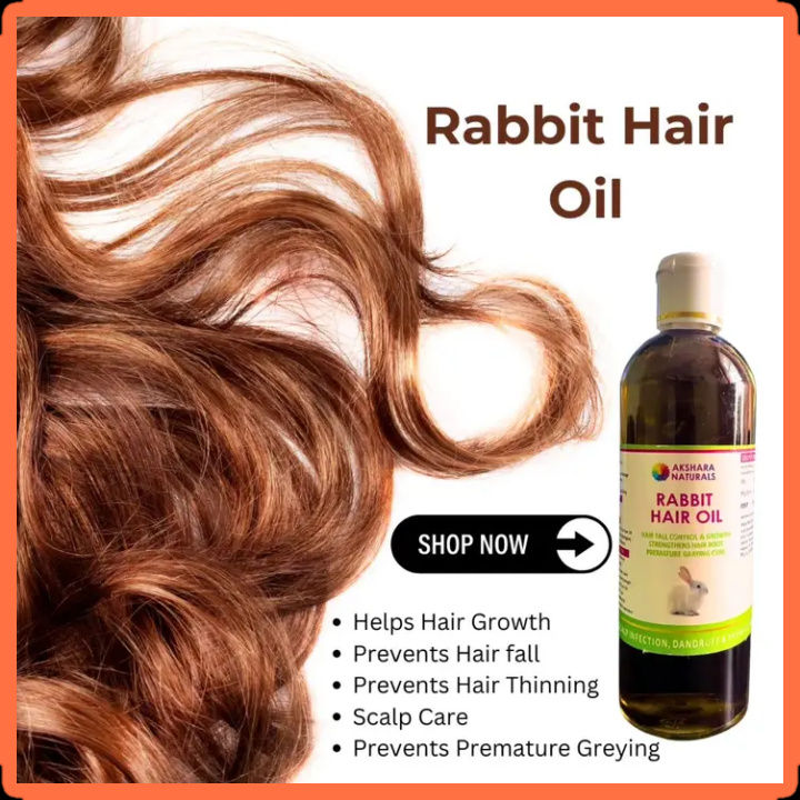 Rabbit Blood Hair Oil 100ml For Fast Hair Growth & New Hair Growth ...
