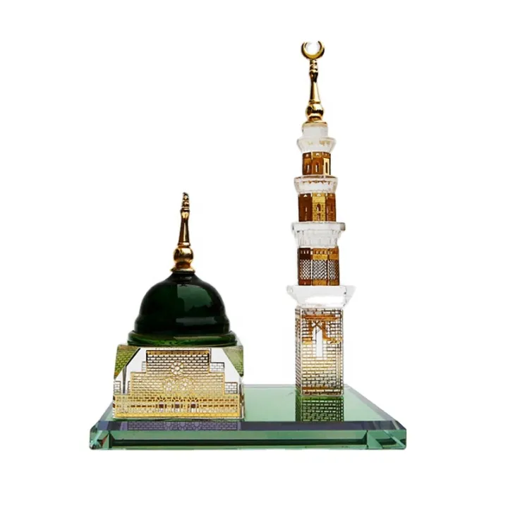 Islamic Muslim Crystal Al Masjid Al-Nabawi Muhammad Madina Mosque Model ...