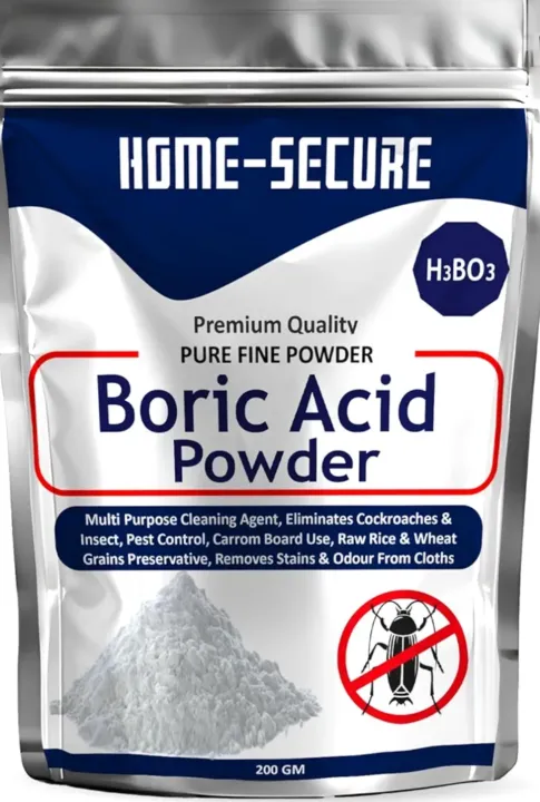 Home-Secure Boric Acid Powder for Cockroaches, Ant Repellent, Bed Bugs ...