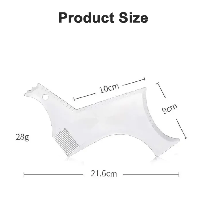 1PC Men Beard Modeling Ruler Shaping Styling Template Comb Trim ...