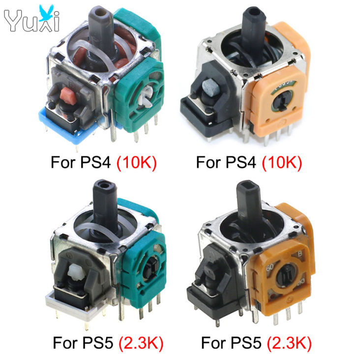 YuXi 2pcs For PS4 Pro Slim Controller 3D Analog Thumb Sticks Sensor ...
