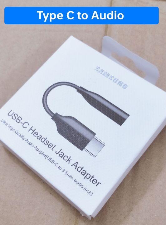 Samsung Original Type C to Audio Jack Adapter. USB-C Headset Jack ...