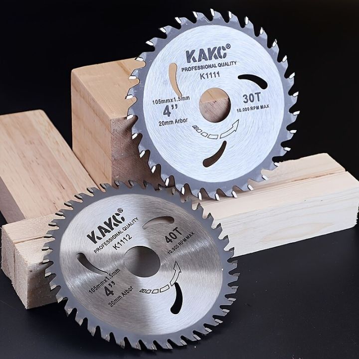 4"/105mm Circular Saw Blade 30T/40T Carbide Tipped Wood Cutting Disc ...