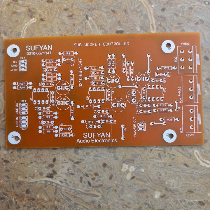 subwoofer controller 3 ic version empty pcb | Daraz.pk