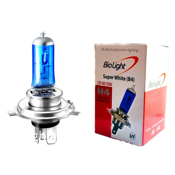 H4 12V 60/55W korean biolight super white headlight bulb 1pcs | Daraz.lk
