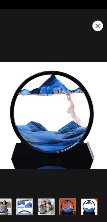 LED RGB Sandscape Lamp, Moving Sand Art Night Light | Daraz.pk