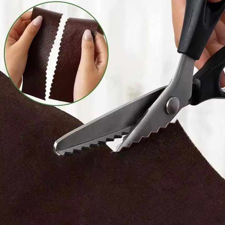 Stainless Steel Pinking Scissors Triangle Teeth Lace Cloth Crafts ...