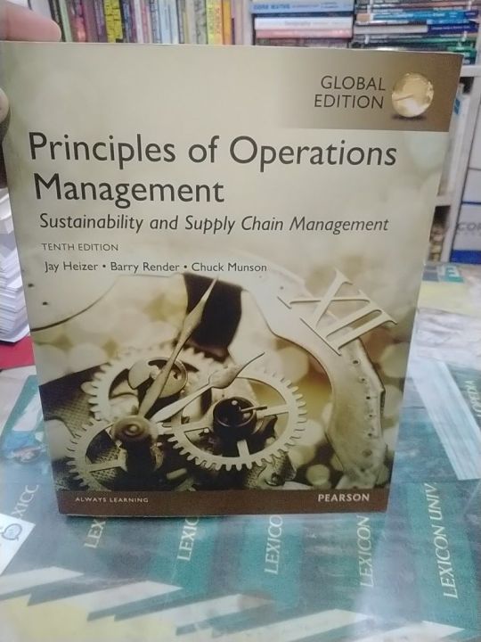 Principles of Operations Management Sustainability and supply chain ...