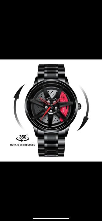 Men Car Rim 360 Degree Rotating Watches | Daraz.lk