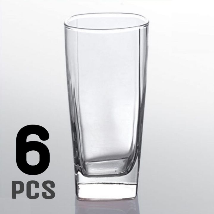 6pcs Drink Glass 285ml Water Glass Crystal Clear Glass | Daraz.lk