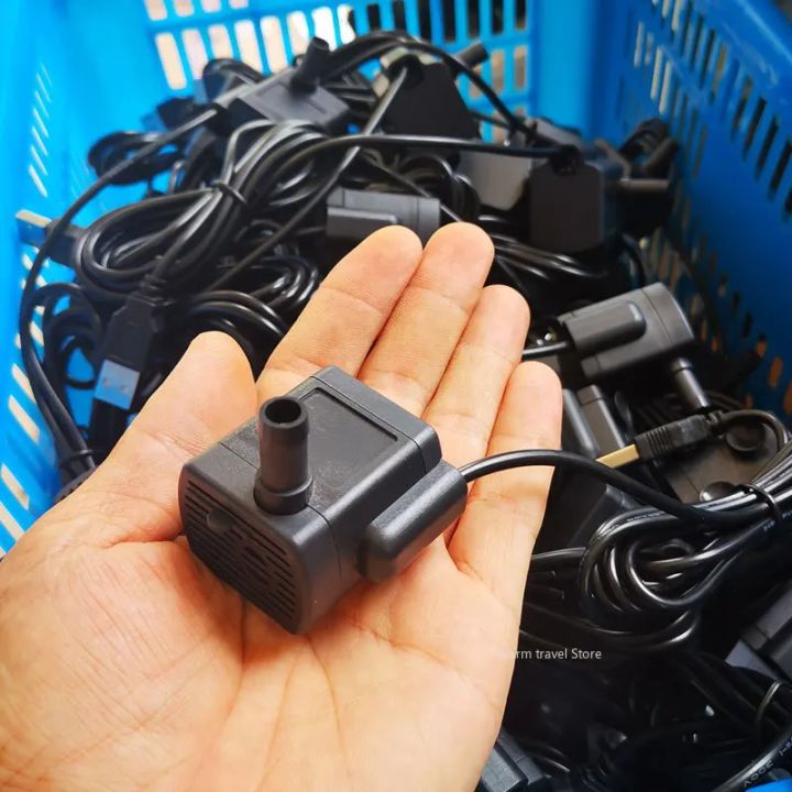 Mini Water Pump 3-9V USB plug 12V Hydroponic Cooling Circulating ...