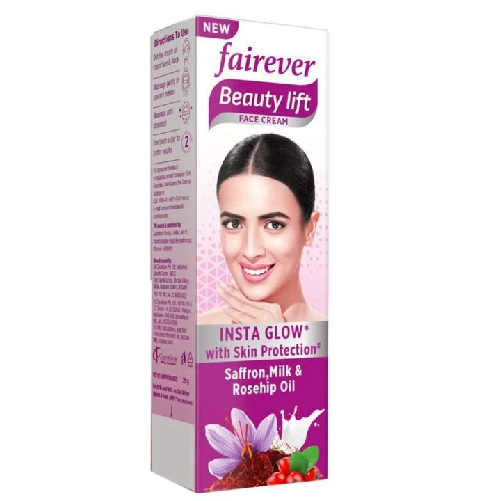 Fairever Beauty Lift Safforon Milk and Rosehip Oil Face Cream 25 g ...
