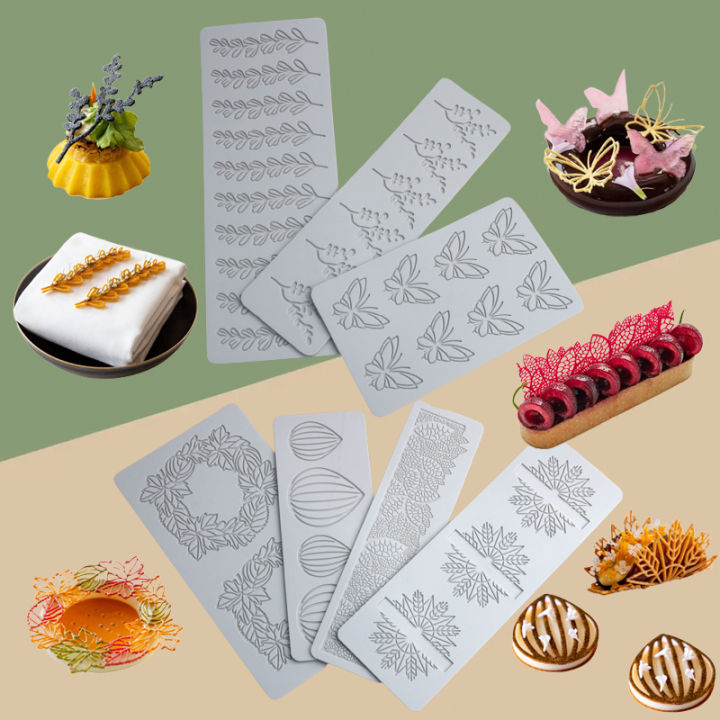 Meibum Sugarcraft Silicone Pad Butterfly and Leaves Design Lace Mat ...