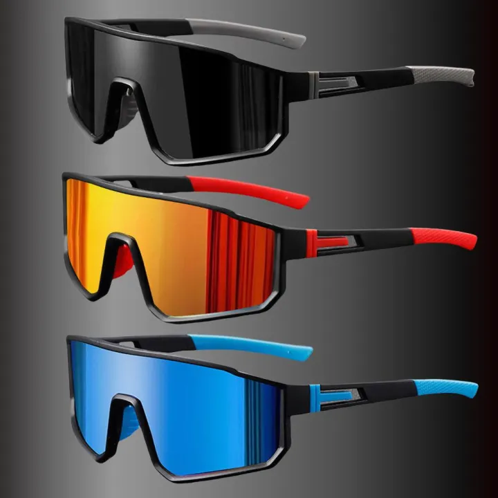 Men Oversized Polarized Sunglasses Men Women Bicycle Windproof Colorful ...