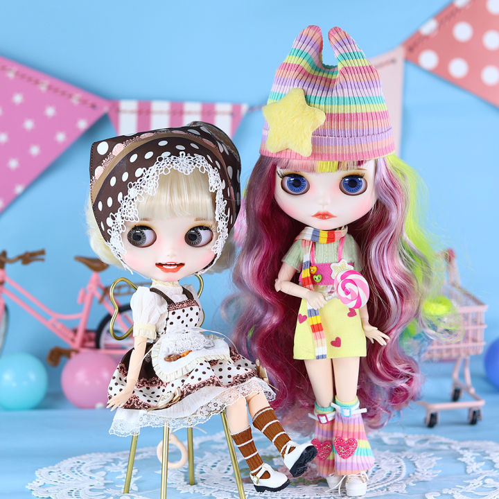 ICY DBS Blyth Doll BJD Joint Body White Skin Dopamine Girl Set 1/6 Toy ...