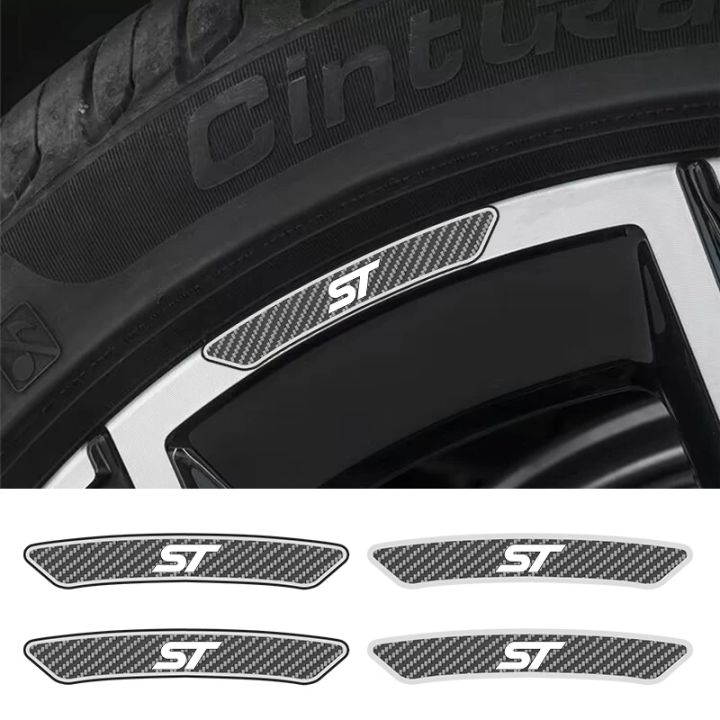 4pcs Car Wheel Hub Badge Tire Rim Stickers Decoration Accessories for ...