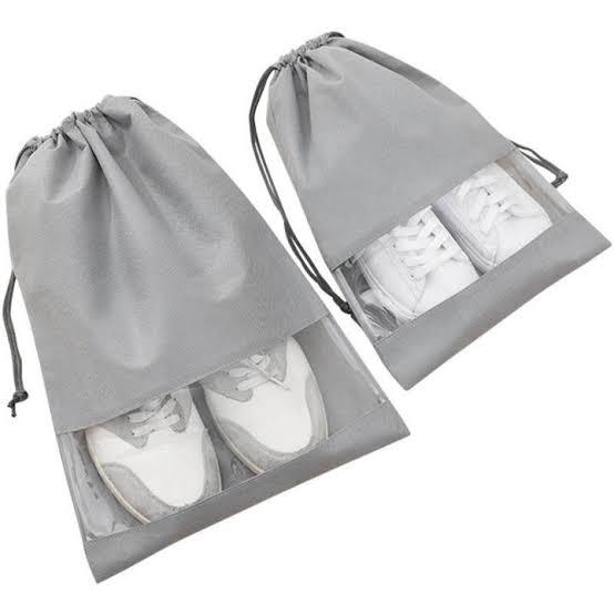 Pack of 4 Drawstring Shoe Bags for Travel – Waterproof & Dustproof Shoe ...