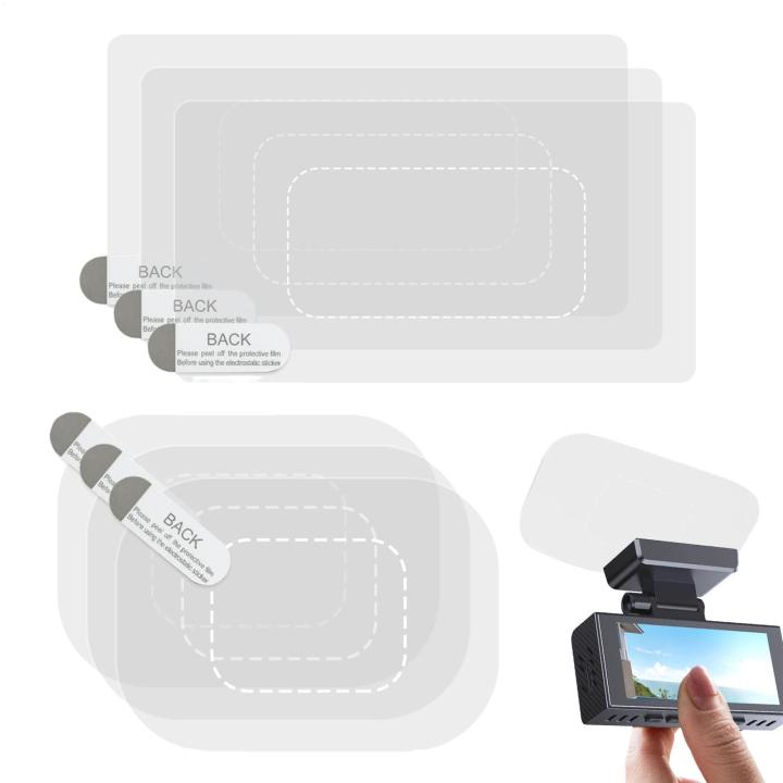 6pcs Screen Sticker Films Dashcams Windshield Sticker Electrostatic ...