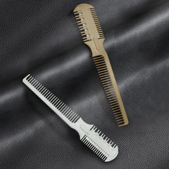 Hair Cutter Comb with Razor Blades Salon Barber Comb Split End Hair ...