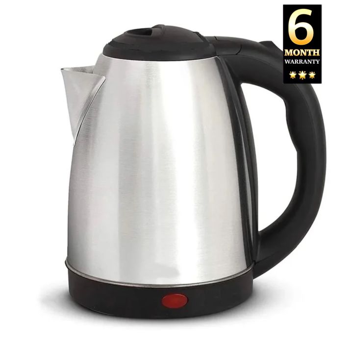 Electric Water Kettle 1800ml Steel Jar With power Base | Daraz.lk