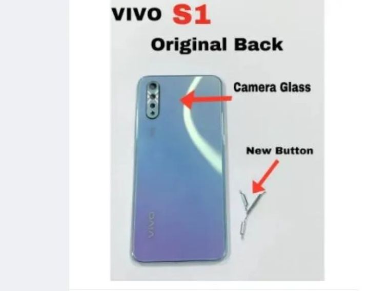Vivo S1 Original Back with side Frame Battery Cover Door Replacement ...