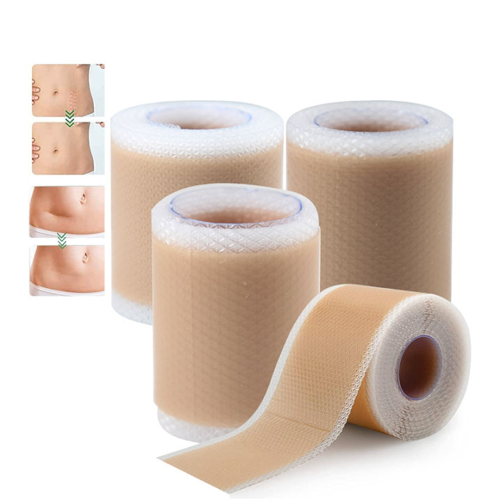 1 Roll Silicone Scar Sheets Keloid Bump Removal Strips, Scar Reducing ...