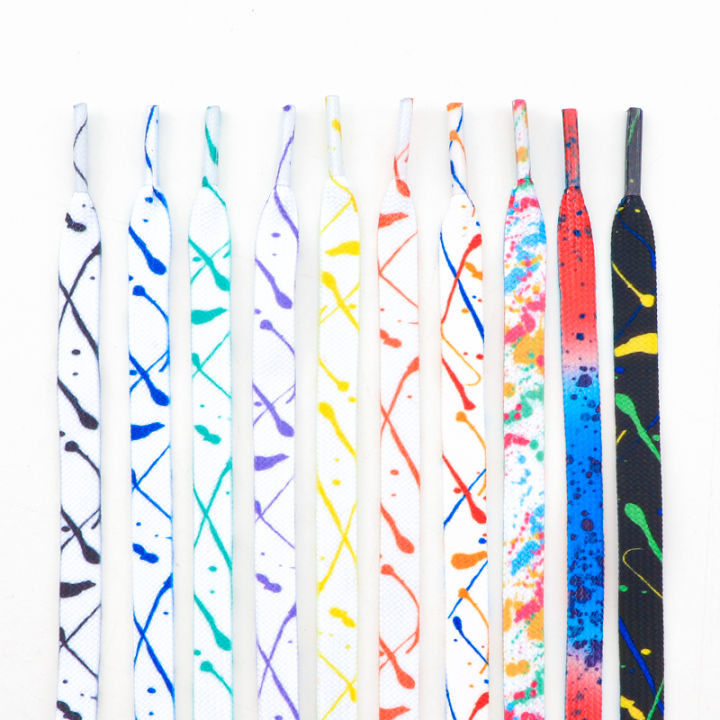 Splash Ink Shoelaces for Sneakers Canvas Casual Tennis Shoes Shoelace ...