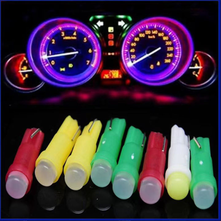 10CS T5 COB Indicator Dashboard W3W Instrument Car Led Bulb Plate Panel ...