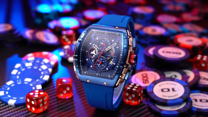 MINIFOCUS Luxury Men’s Sport Watch – Waterproof Luminous Barrel Dial Automatic Analog Wristwatch ...