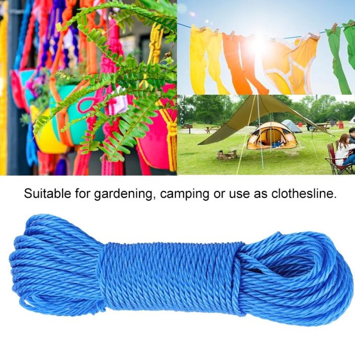 10m Clotheslines Long Colored Nylon Rope Climbing Traction Tying Shade ...