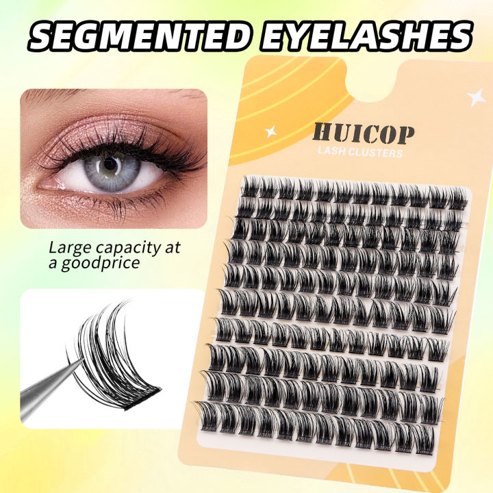 120 Clusters Volume DIY False Eyelashes for Extension Individual Wispy ...