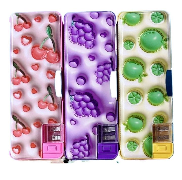 01 Box Plastic Pencil & Pen Boxes & Cases Magnetic Lock with Double ...