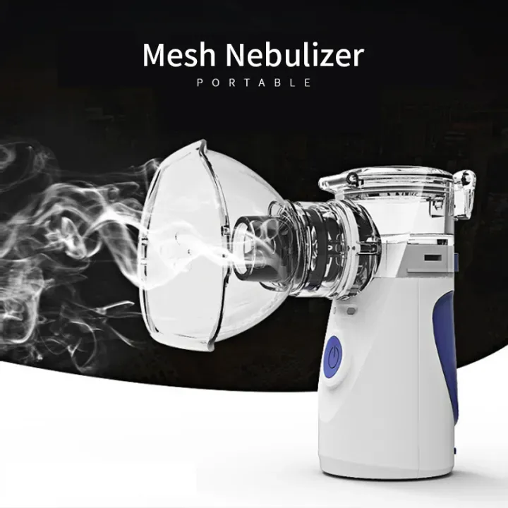 Mesh Nebulizer Portable USB Support Inhaler Waterproof Asthma Inhalator ...