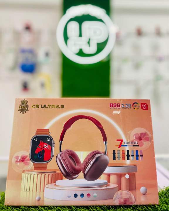 C9 Ultra3 Smart Watch , Headset & 7Strap | Daraz.lk