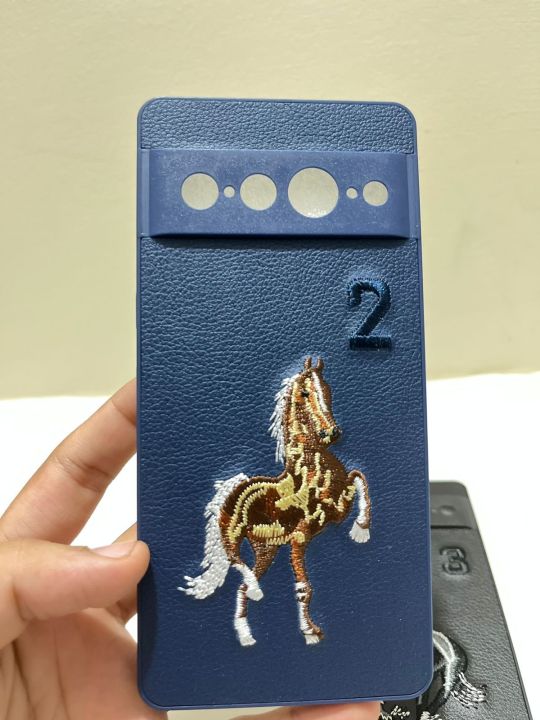 Google Pixel 7 Pro Embroidery Polo Horse Leather Back Cover | Premium ...