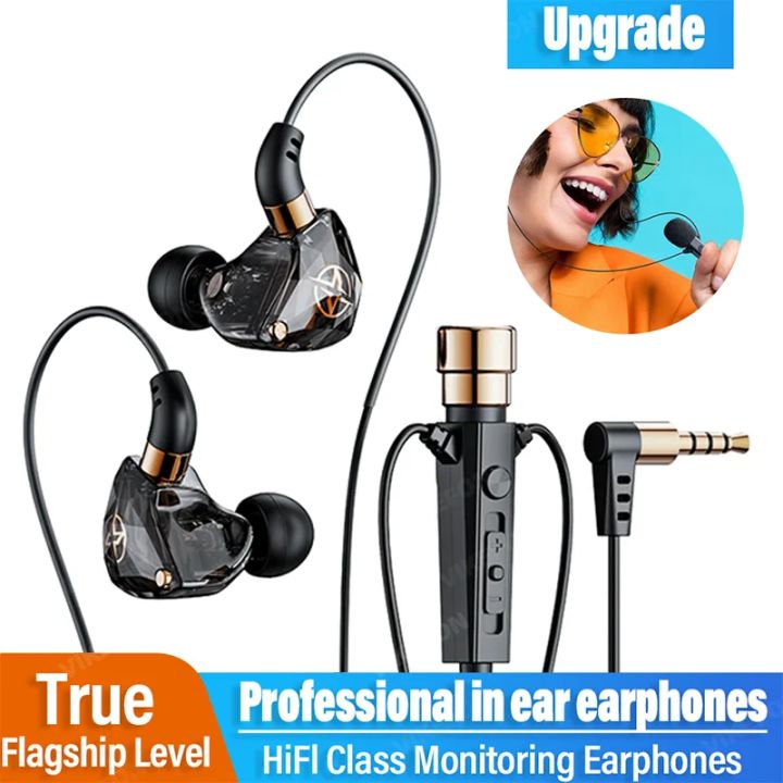 Dynamic HiFi Wired Earphone Sport Headphone Bass Stereo Gaming Live ...