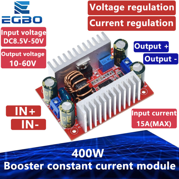 DC 400W 15A Step-up Boost Converter Constant Current Power Supply LED ...