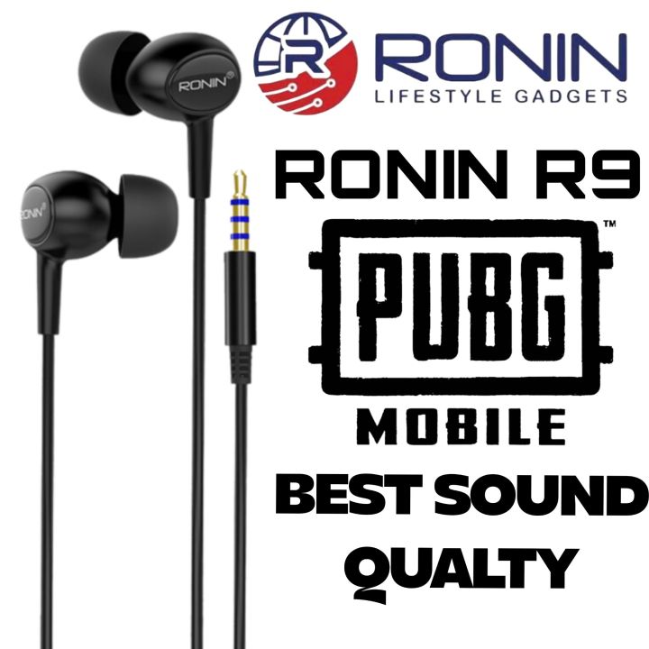 100% Original Ronin R9 Wired In-Ear Headphones with Mic – Super Bass ...
