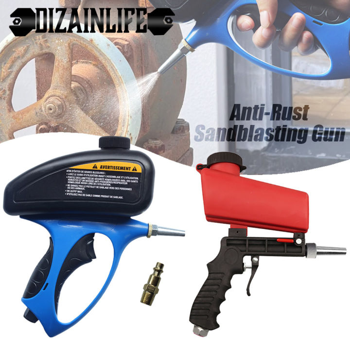 Adjustable Sandblasting Gun 90psi Portable Sand Blaster Sand Blasting ...