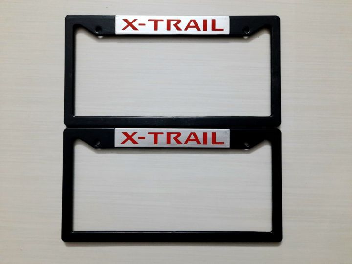 X-TRAIL Premium Quality Car License Number Plate Frame - (2 Pis-1 Set ...