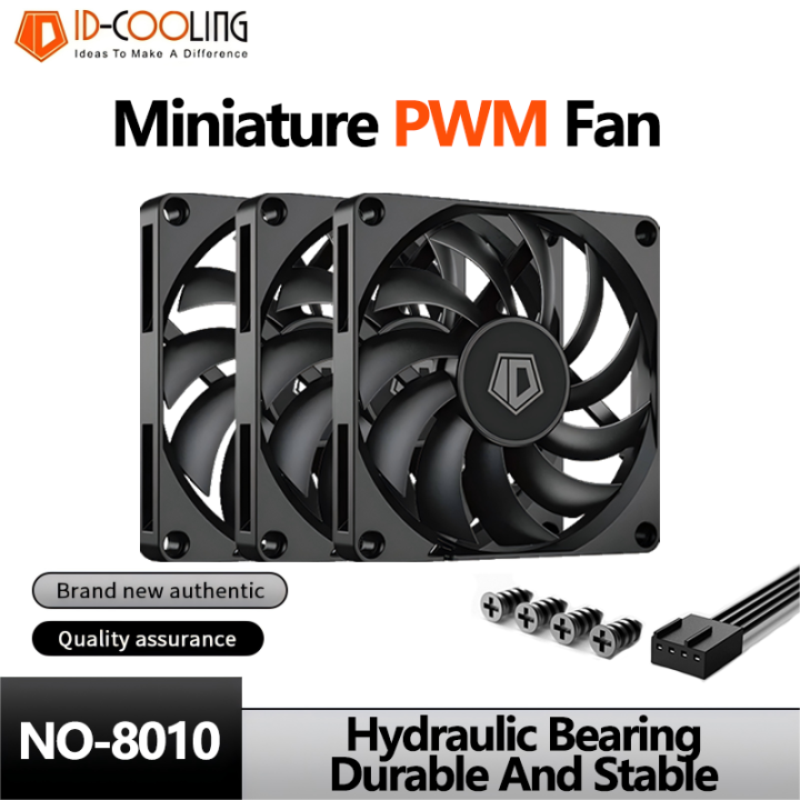ID-COOLING NO-8010-PWM Case Fan 80mm 4Pin PWM Ultra-Thin CPU Cooling ...