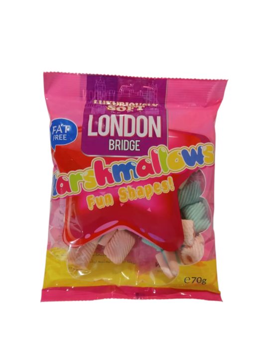 LONDON BRIDGE MARSHMALLOWS FUN SHAPES 70 GRAMS | Daraz.pk