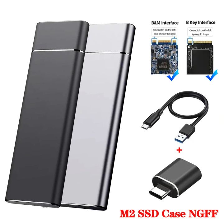 M.2 NGFF SSD Case M2 Solid-State Hard Drive Box SATA SSD Hard Disk ...