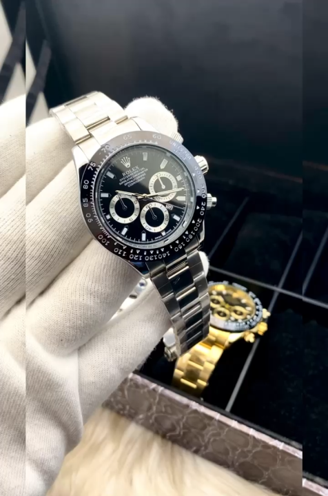 Men’s Stylish Quartz Chain Watch with Moving Bezel & Date Display ...