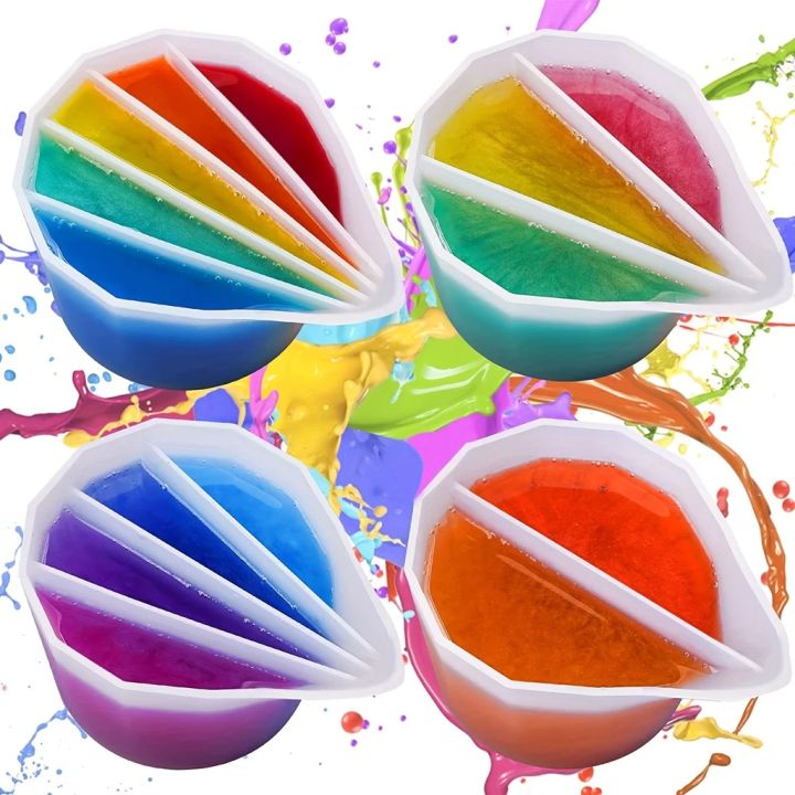 Color Mixing Split Cup For Pouring Paint DIY Handmade Fluid Bear ...