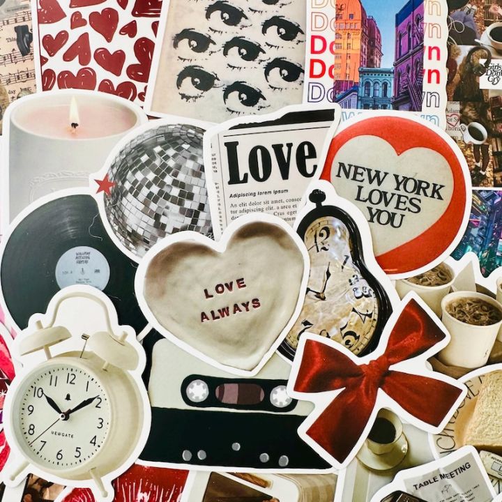 Downtown Girly Aesthetic Stickers pack of 20 , The Pinterest Girl ...